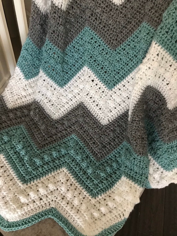 Crochet Chevron Baby Blanket