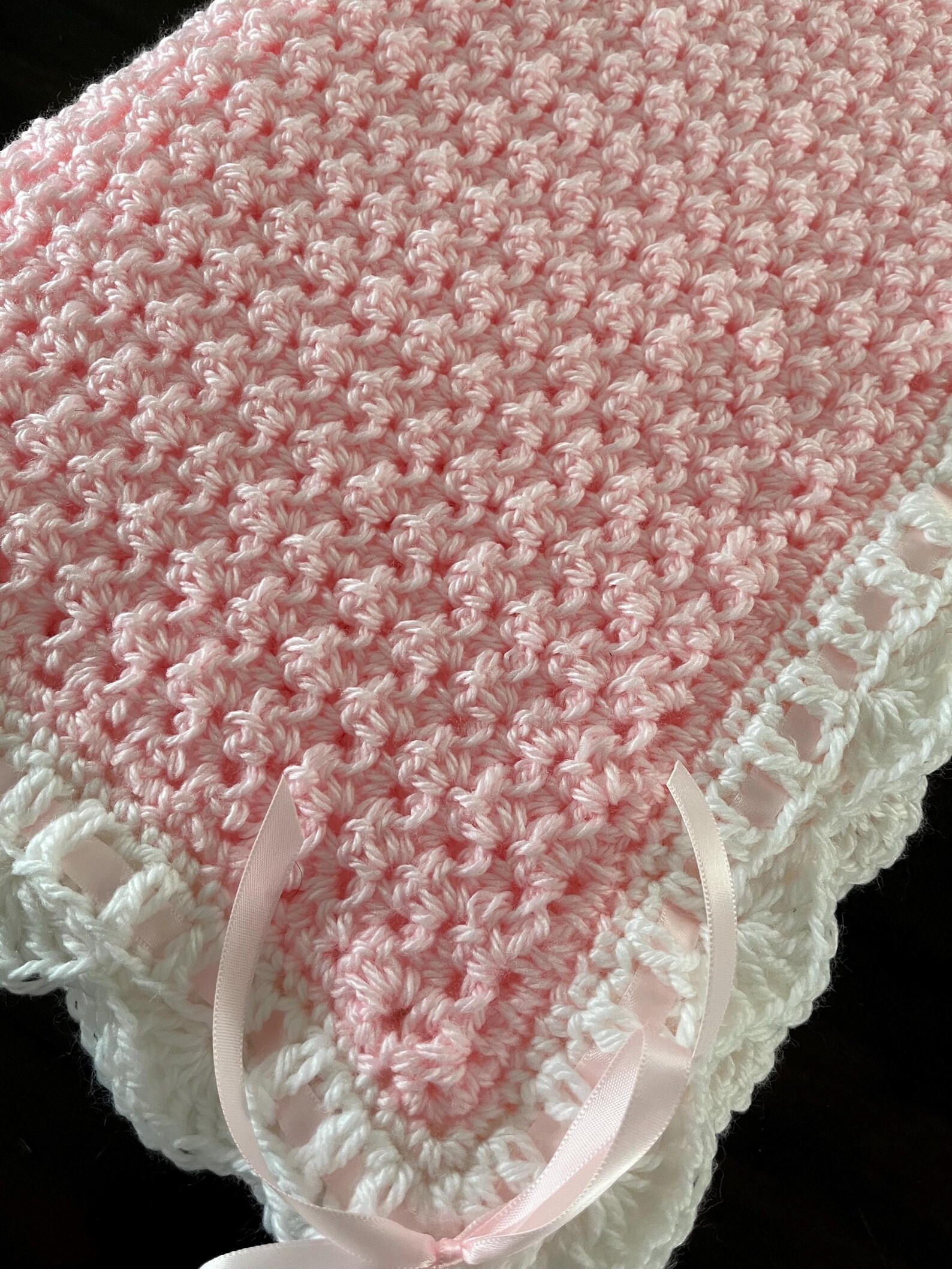 Crochet Pink Blanket | Crochet Baby Girl Gift | Pink Blanket | Pink ...
