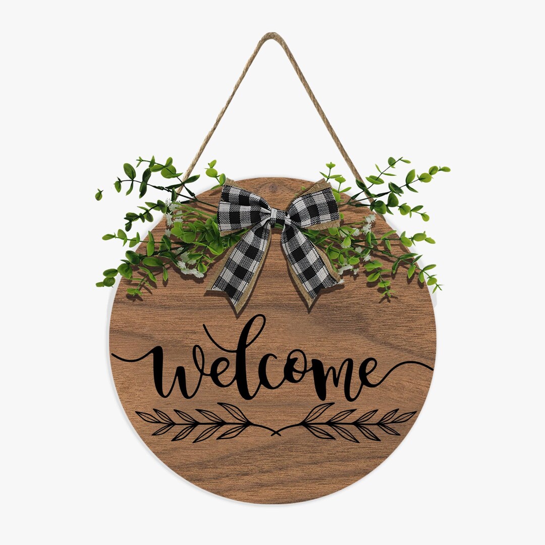 Rustic Sign, Farmhouse Decor, Welcome Door Sign, Front Porch Sign ...