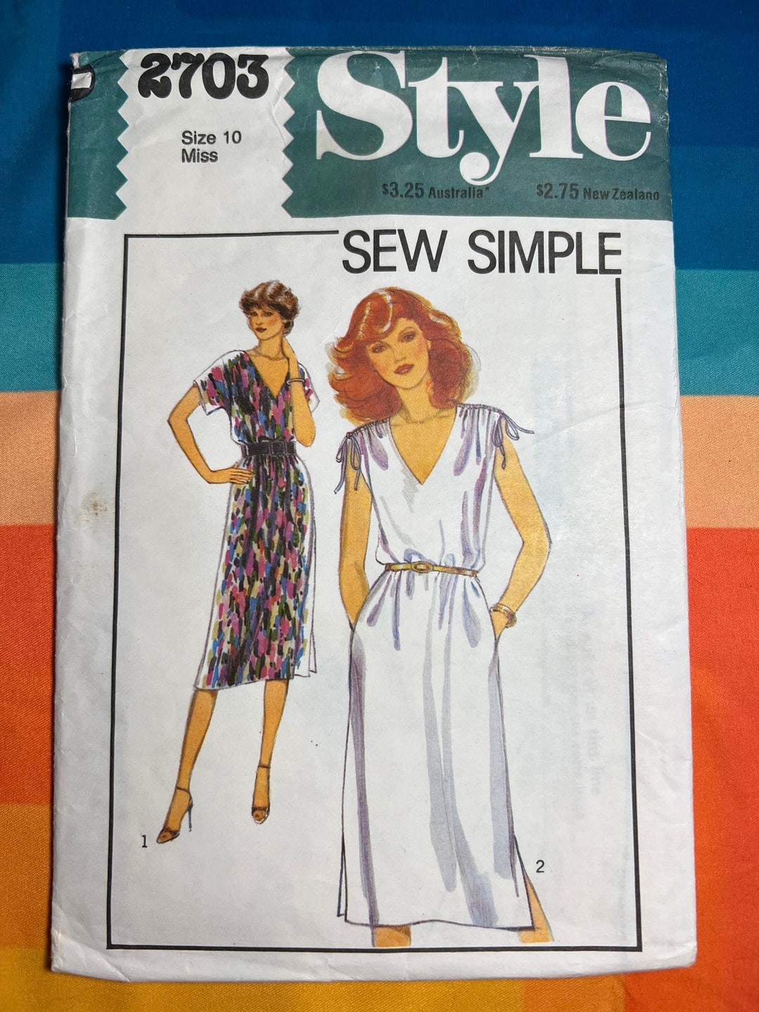 Retro Style Sewing Pattern 2703 - Etsy