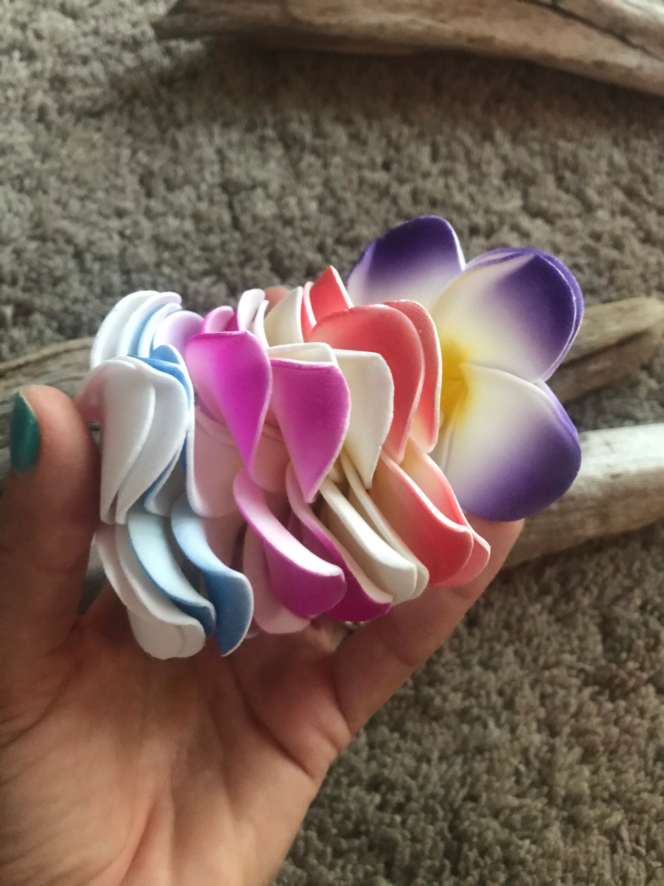 Hawaiian Flowers Mixed Colors Fake Plumeria Lot of 12 Multi - Etsy