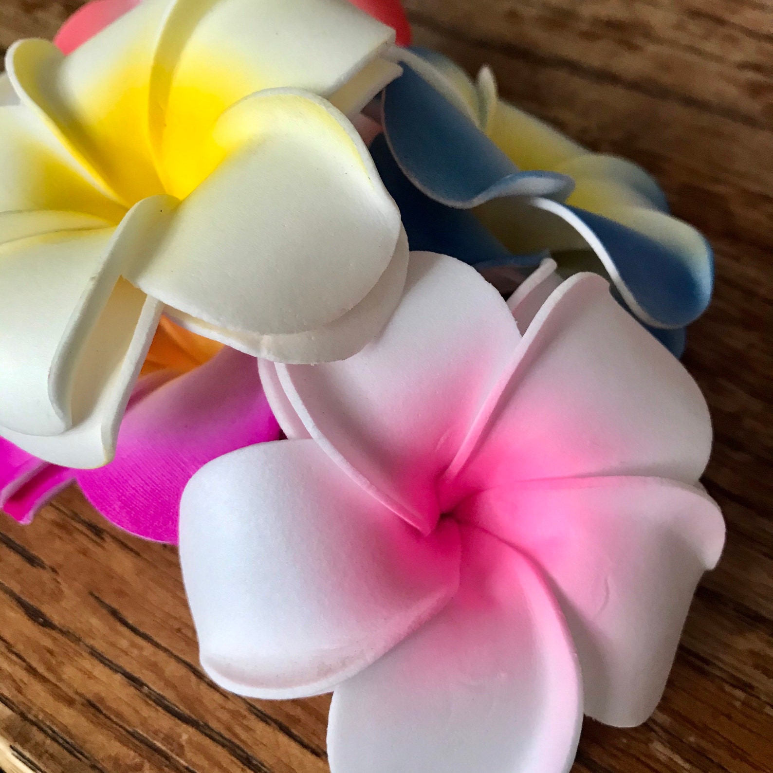 Hawaiian Flowers Mixed Colors Fake Plumeria Lot of 12 Multi - Etsy