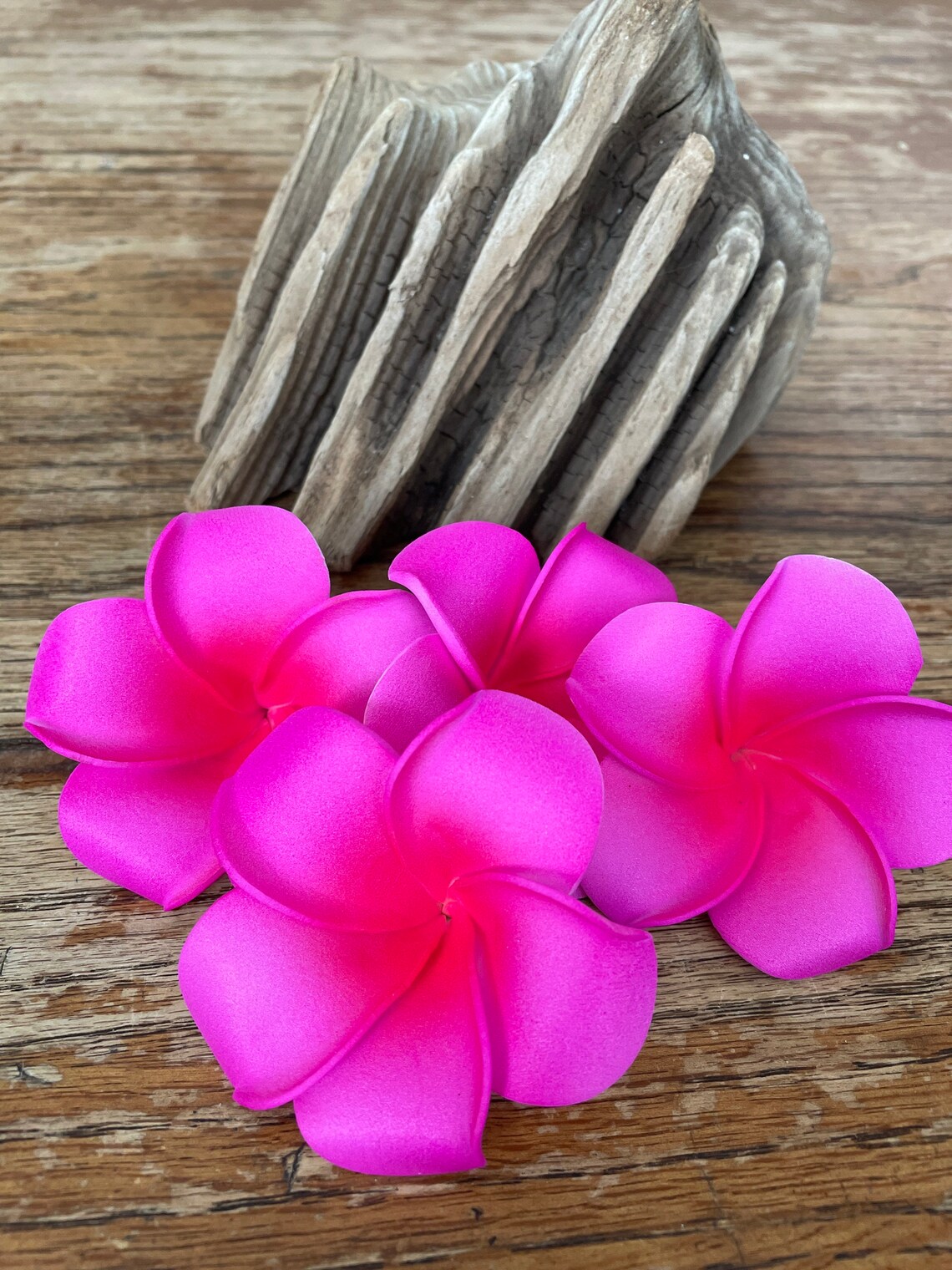 Magenta and Red Hawaiian flowers Fake Plumeria lot of 10 | Etsy