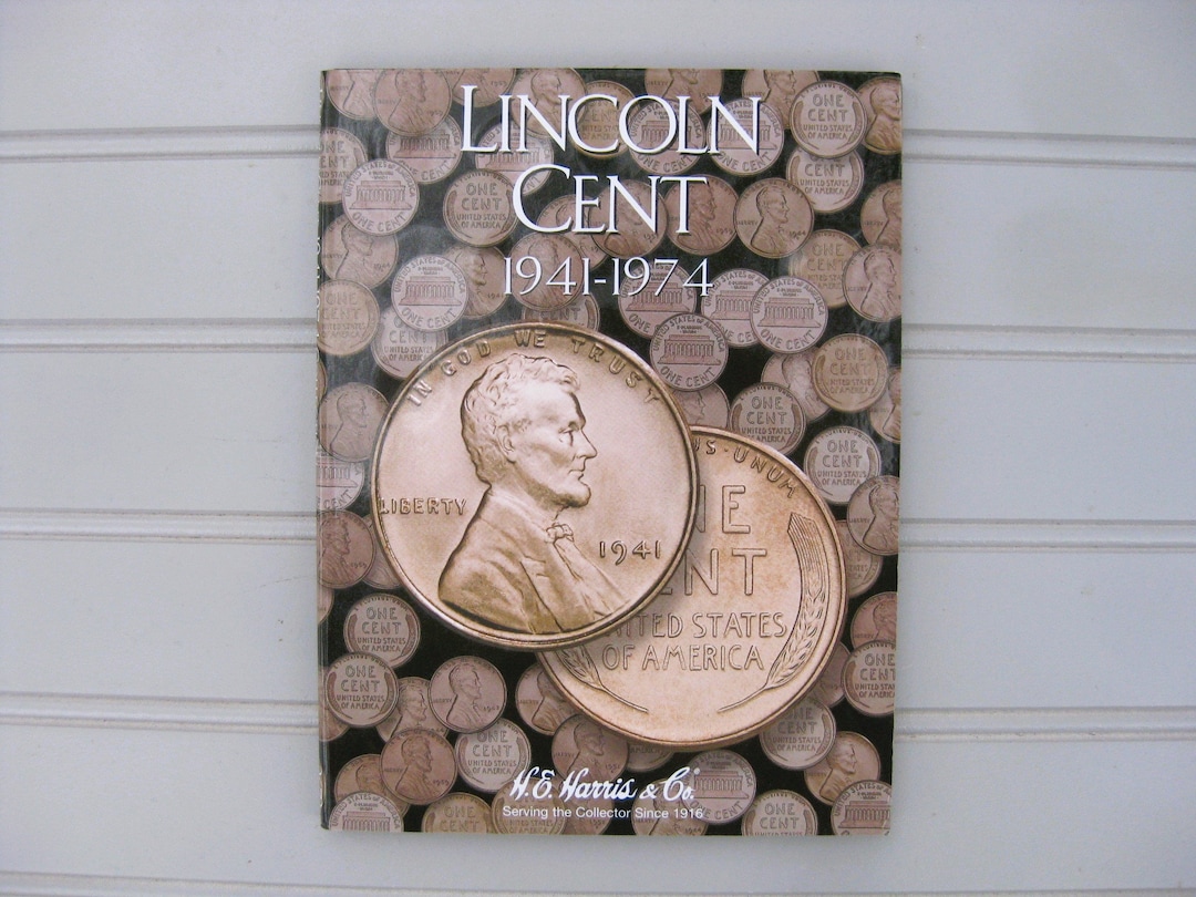 LINCOLN CENT Collection Folder No. 2 1941-1974 Circulated Penny Book 90 ...