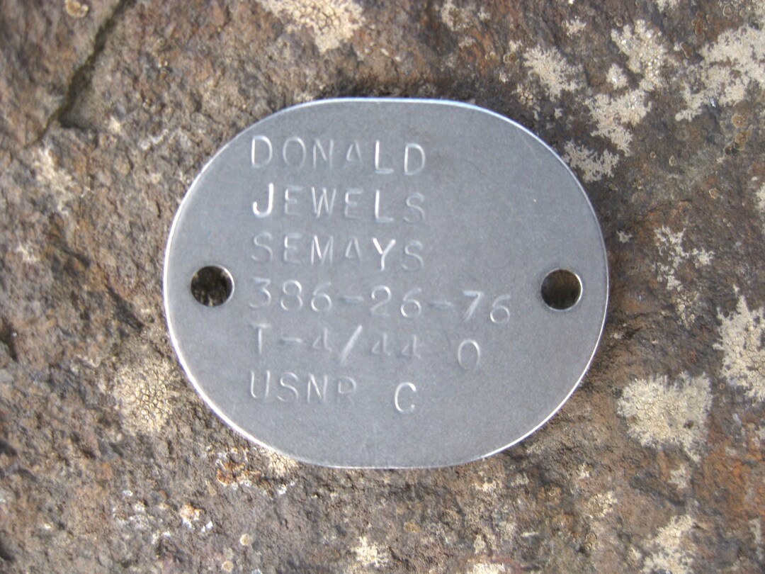WWII 1944 US Navy USNR Original Dog Tag W/ Provenance or Proof of ...