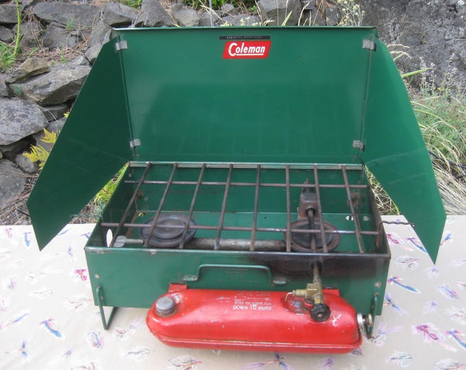 COLEMAN 425B Camp Stove W/ Dual Burners & Fold-out Legs C. 1954-1961 - Etsy