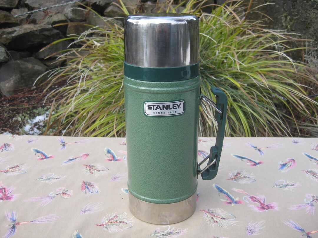 Classic STANLEY Wide Mouth 24 Oz. Food Jar Hammerstone Green Insulated ...