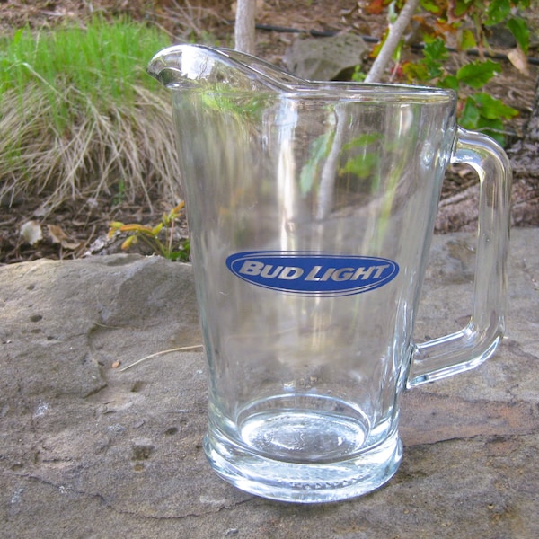 Glass Bud Light Pitcher - Etsy