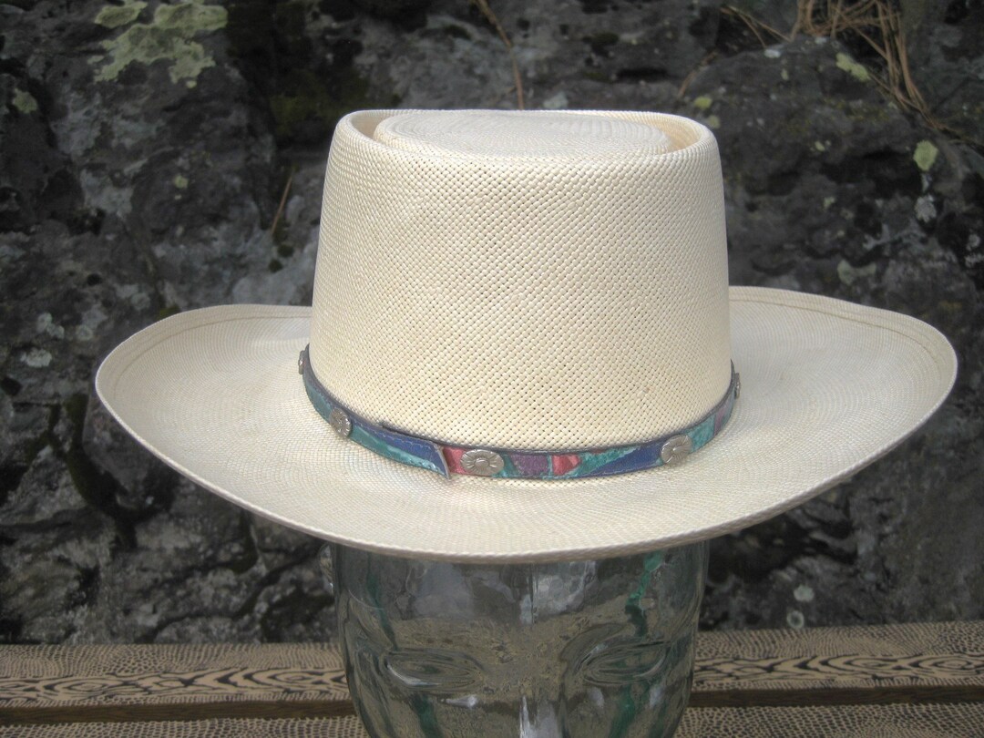 Genuine RESISTOL FANDANGO Shantung Panama Self Conforming Hat Sz 6 3/4 ...
