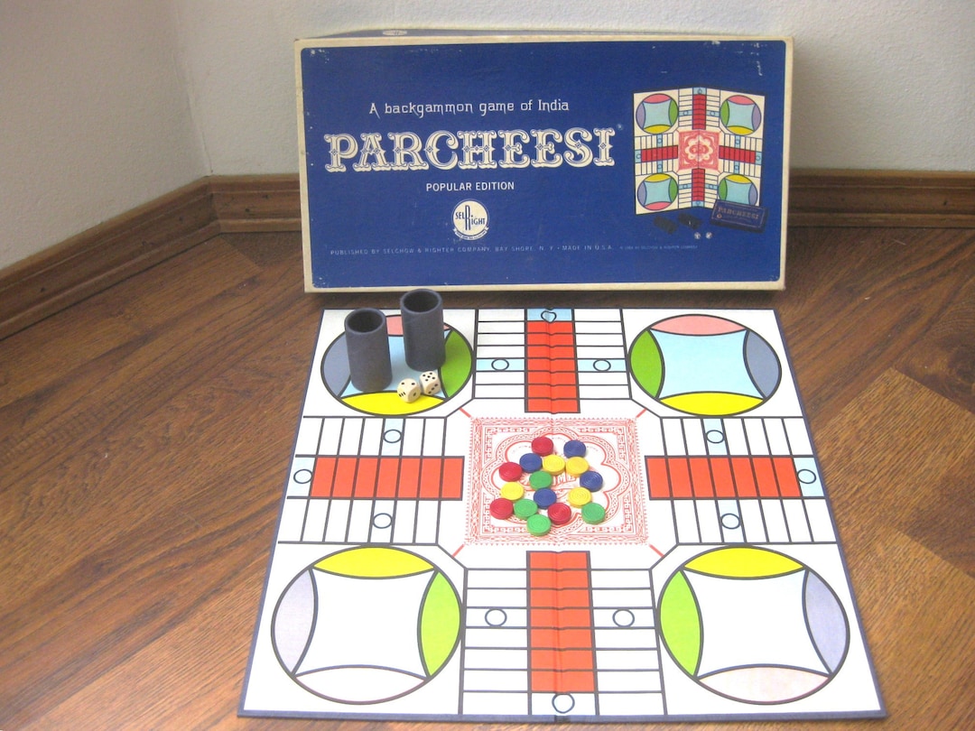 1964 PARCHEESI Board Game Selchow & Righter Co. Complete USA - Etsy