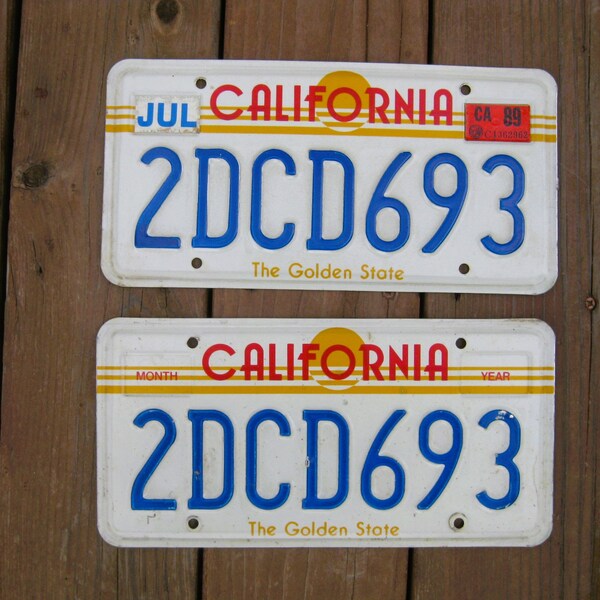 California License Plate - Etsy