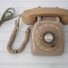 Classic Beige AUTOMATIC ELECTRIC Rotary Dial Desk Telephone W/ Cord USA ...