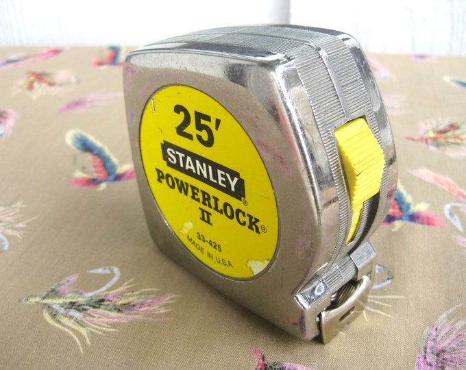Vintage 25' STANLEY Powerlock II Tape Measure 33-425 Made in USA - Etsy