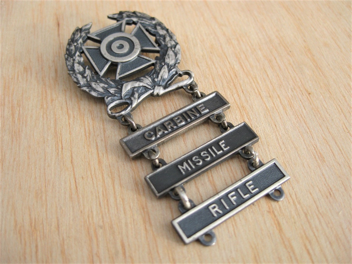 US Military Army Expert Marksmanship Qualification Badge Iron | Etsy