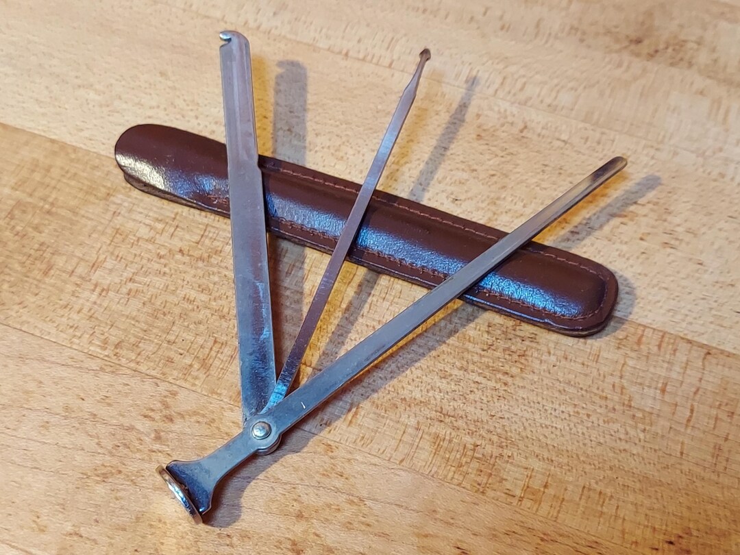 Duncan Pipe Tamper, 3-in-1 Tool, Lancashire, England, Leather Case ...