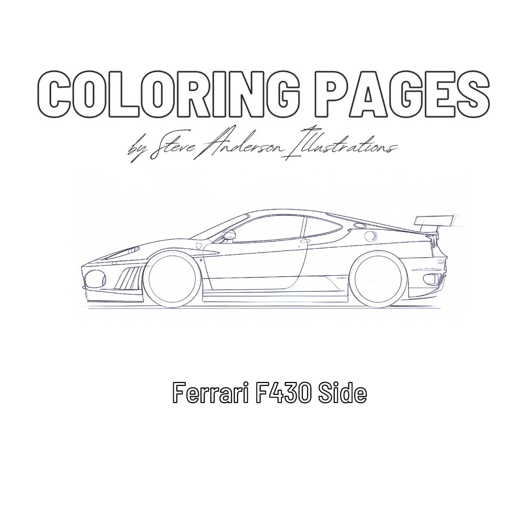 Ferrari F40 Coloring Pages