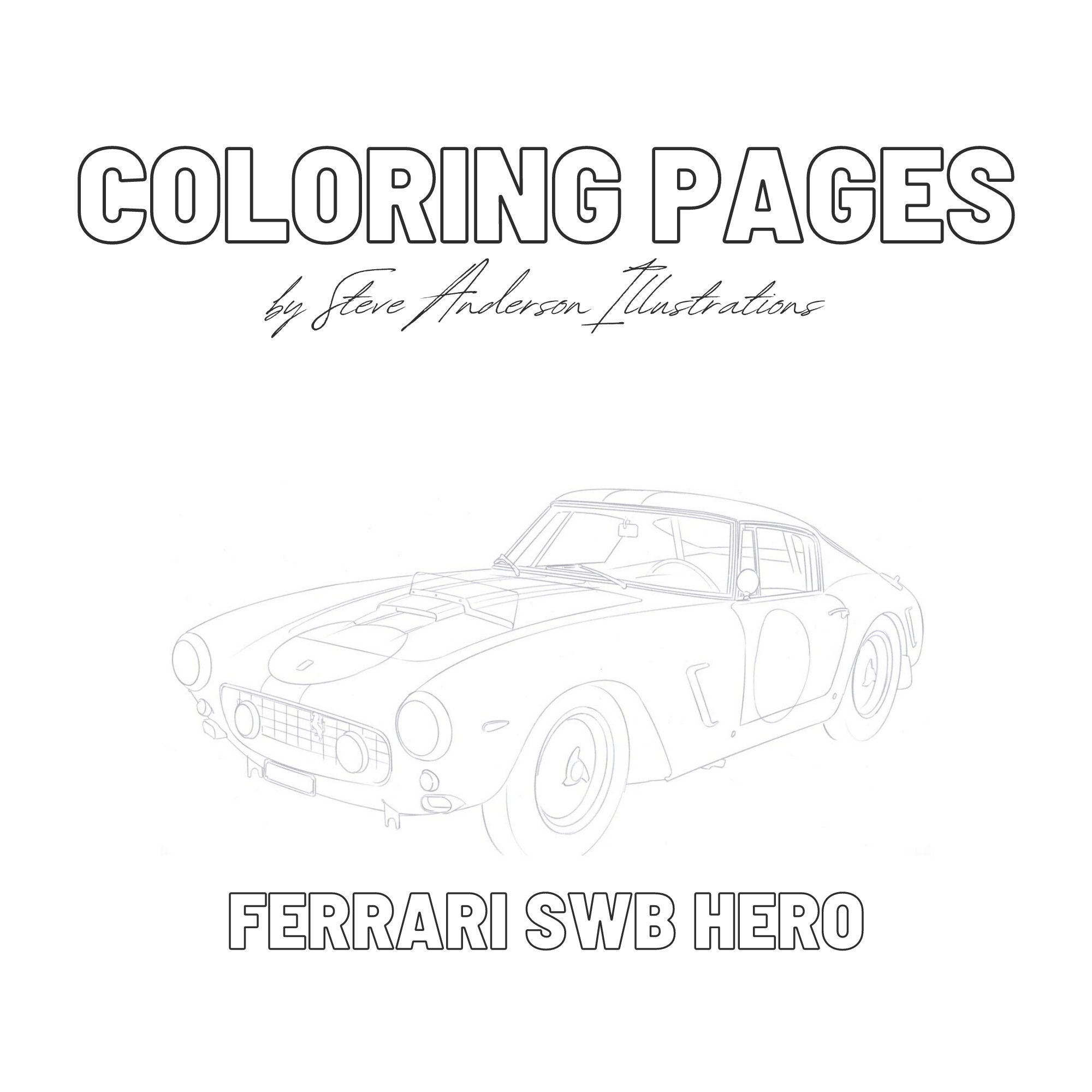Ferrari Logo Coloring Pages