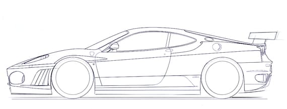 How To Draw A Ferrari F430