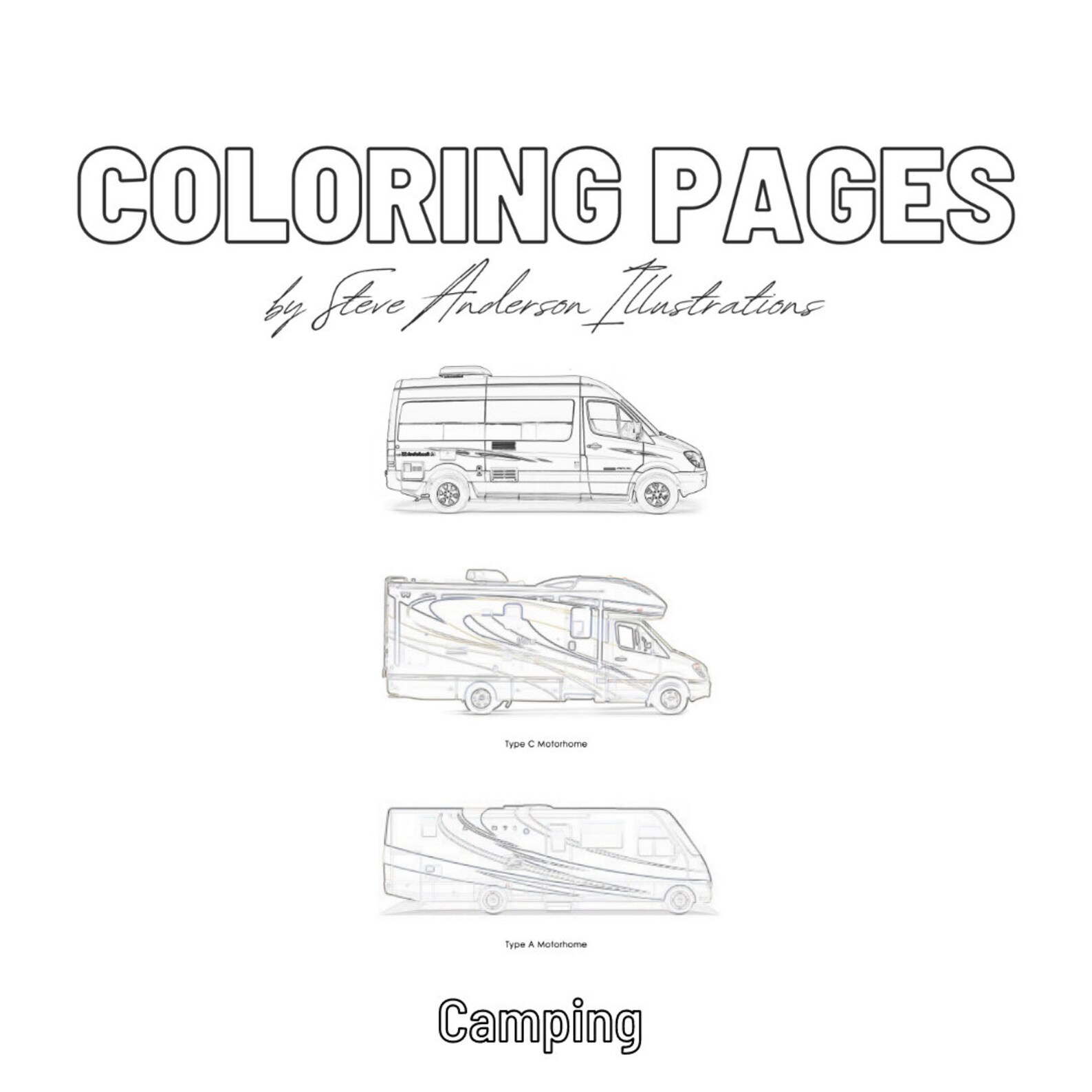 RV Coloring Page - Etsy