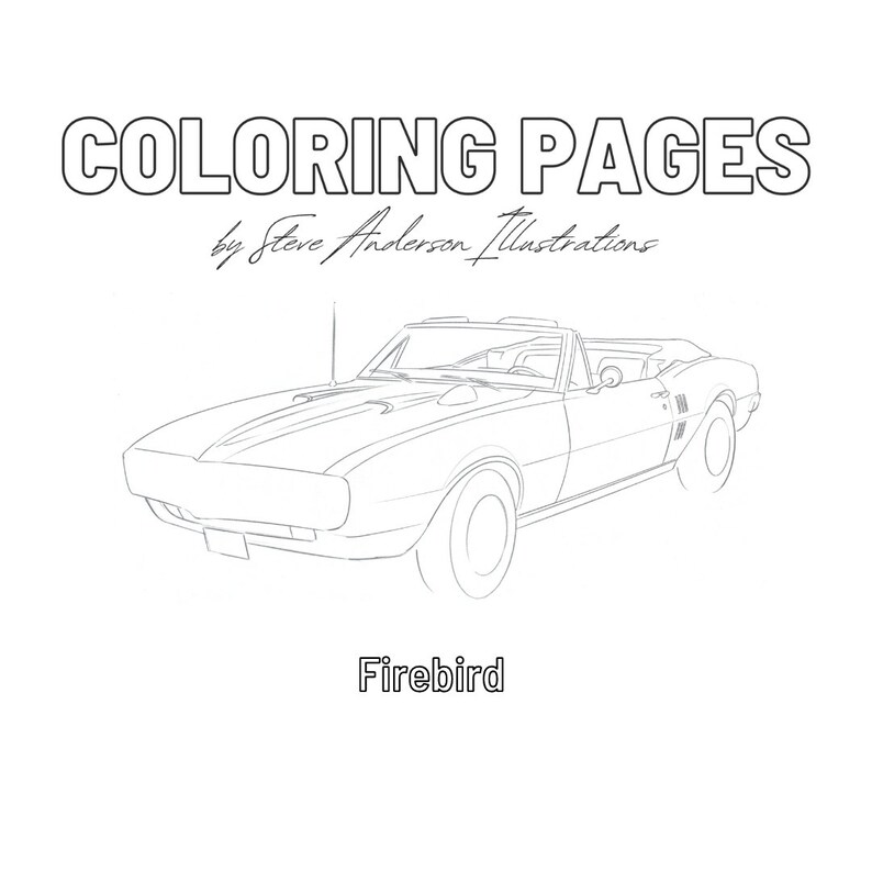 Firebird Coloring Page - Etsy