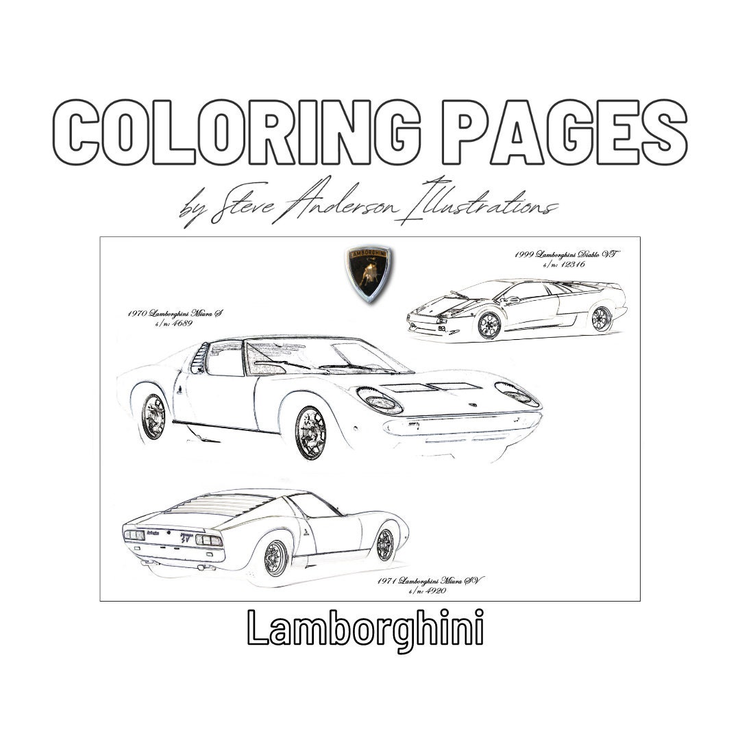 Lamborghini Diablo Coloring Pages