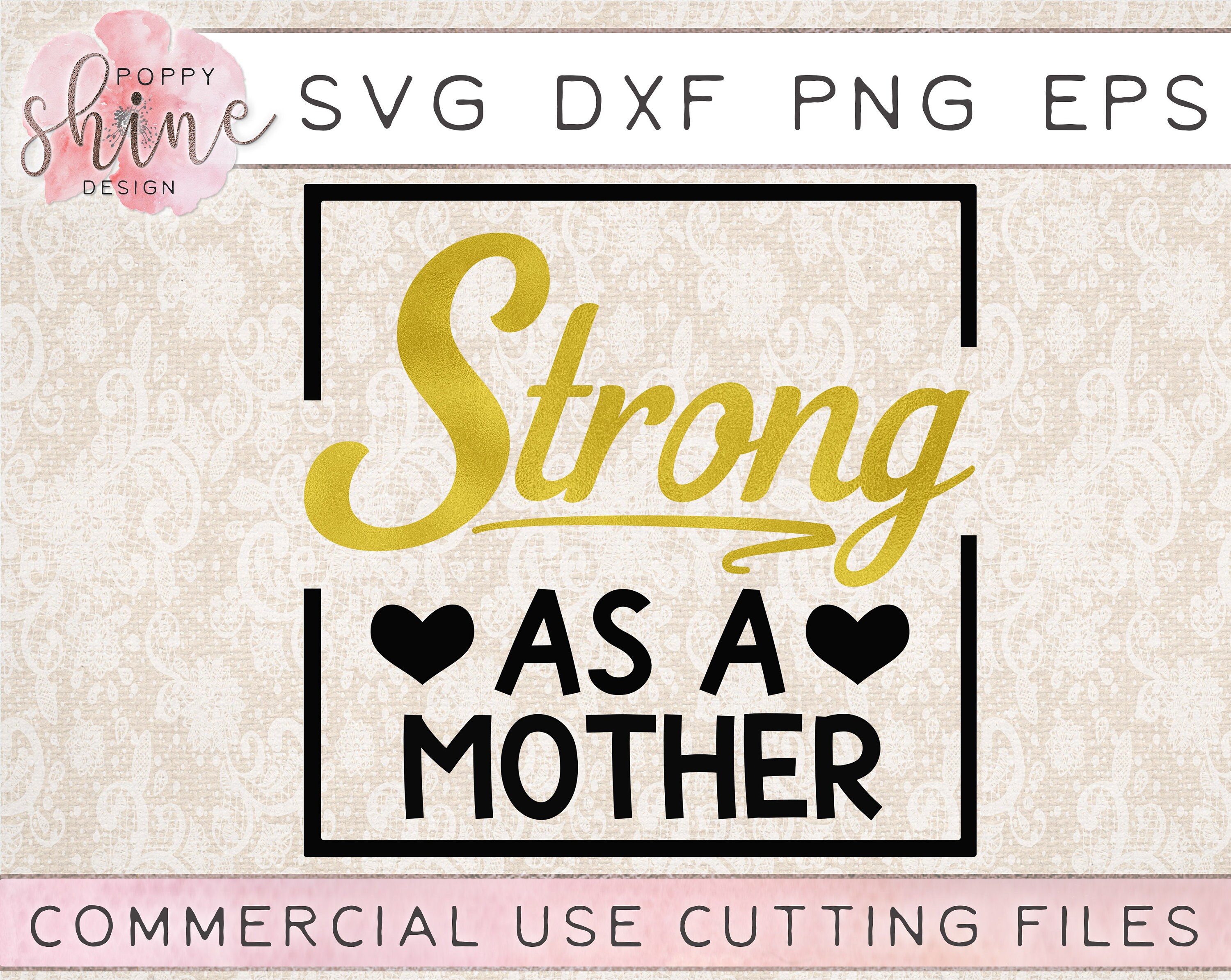 Strong As A Mother svg dxf png eps Cutting File for Cricut & | Etsy