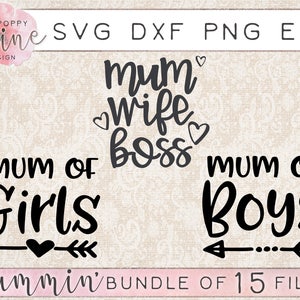 Mummin' Bundle of 15 Svg Dxf Png Eps Cutting Files for Cricut ...