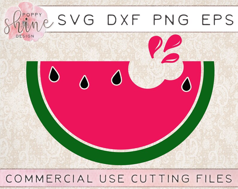 Watermelon Svg Dxf Png Eps Cutting File for Cricut and - Etsy