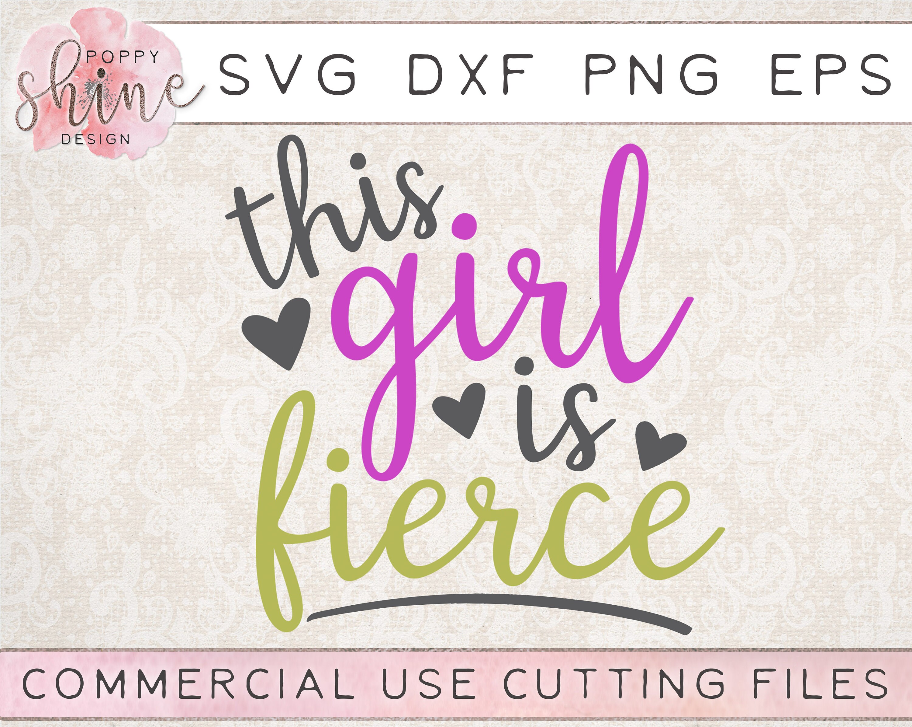 This Girl Is Fierce svg dxf png eps Cutting File for Cricut & | Etsy