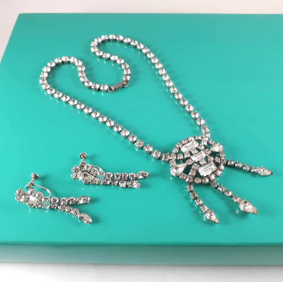 Vintage Jay Flex Sterling Necklace & Earrings Set, Pendant Necklace ...