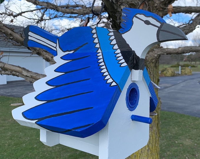 Blue Jay Birdhouse - Etsy