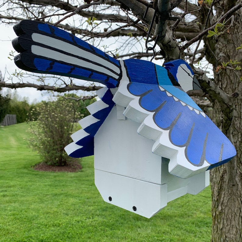 Blue Jay Birdhouse | Etsy