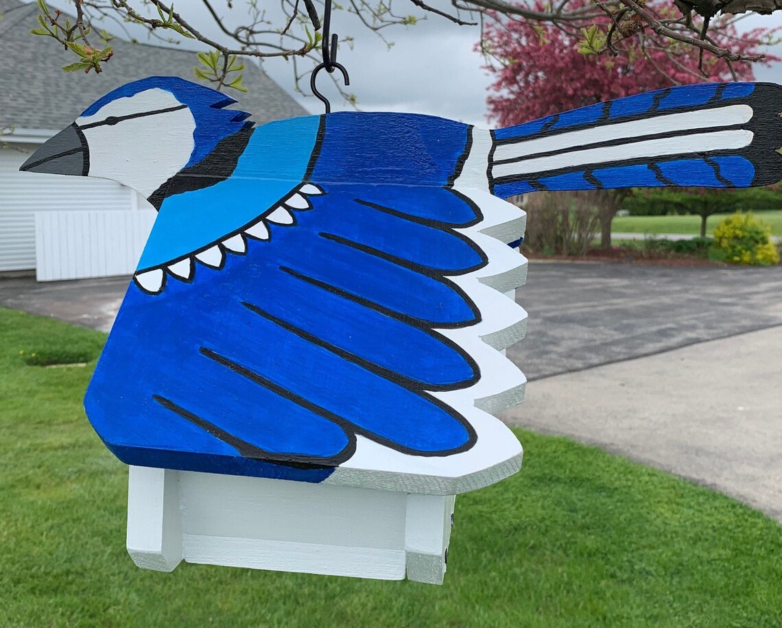 Blue Jay Birdhouse | Etsy