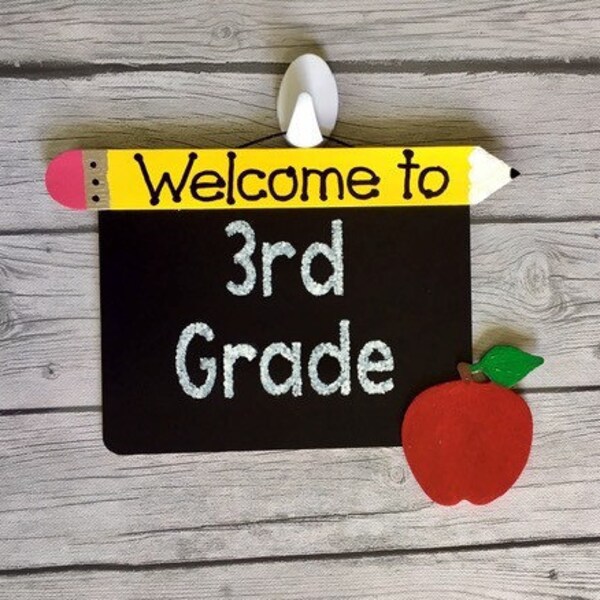 3rd Grade Sign - Etsy