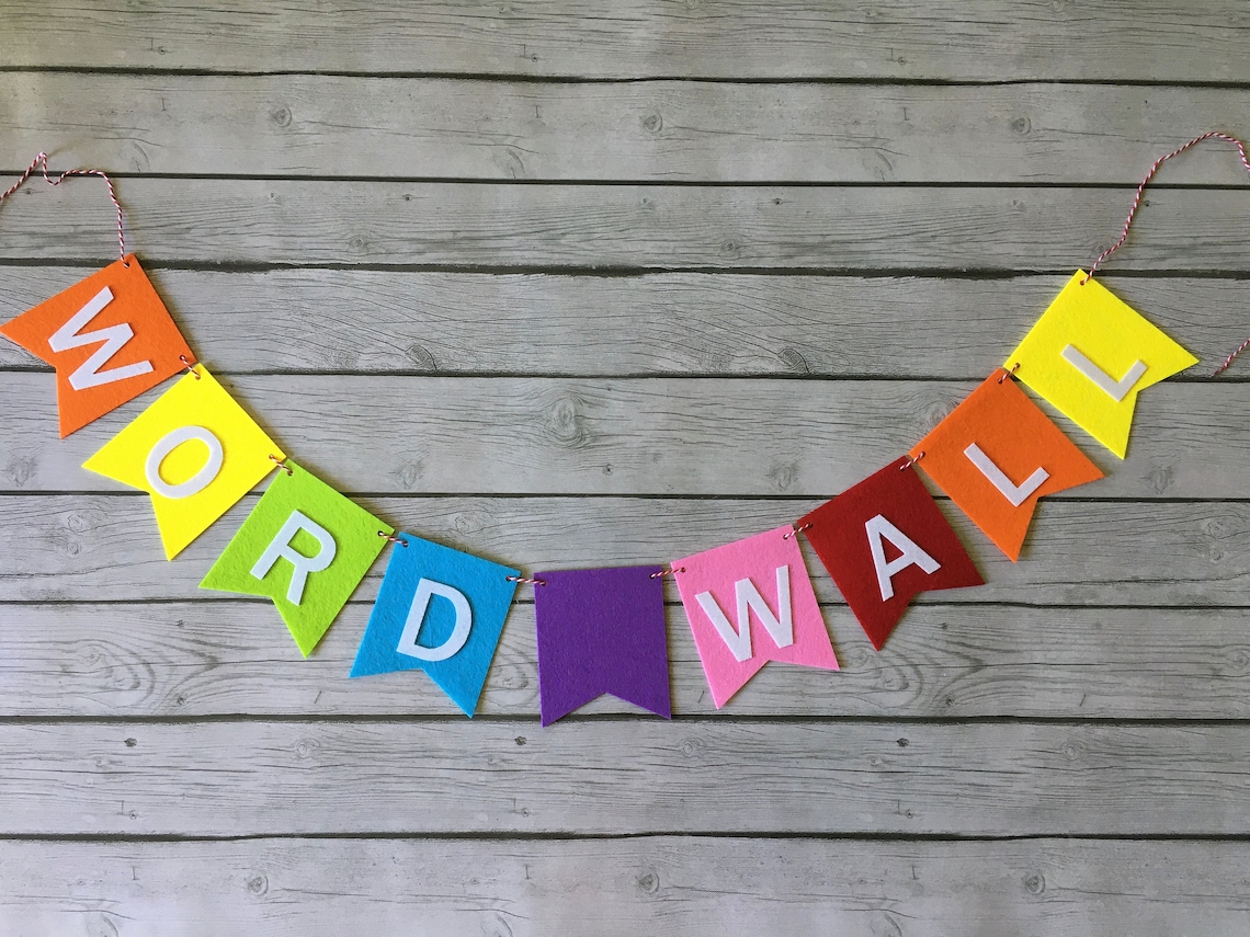 Word Wall Word Wall Banner Classroom Banner Teacher Banner Etsy