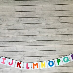 ABC Banner, Alphabet Banner, Pre-k Classroom, Pre-k Teacher, Pre-k ...