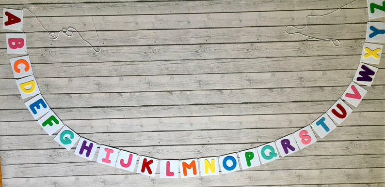 Felt Alphabet Banner, Classroom Decor, Educational Garland - Etsy