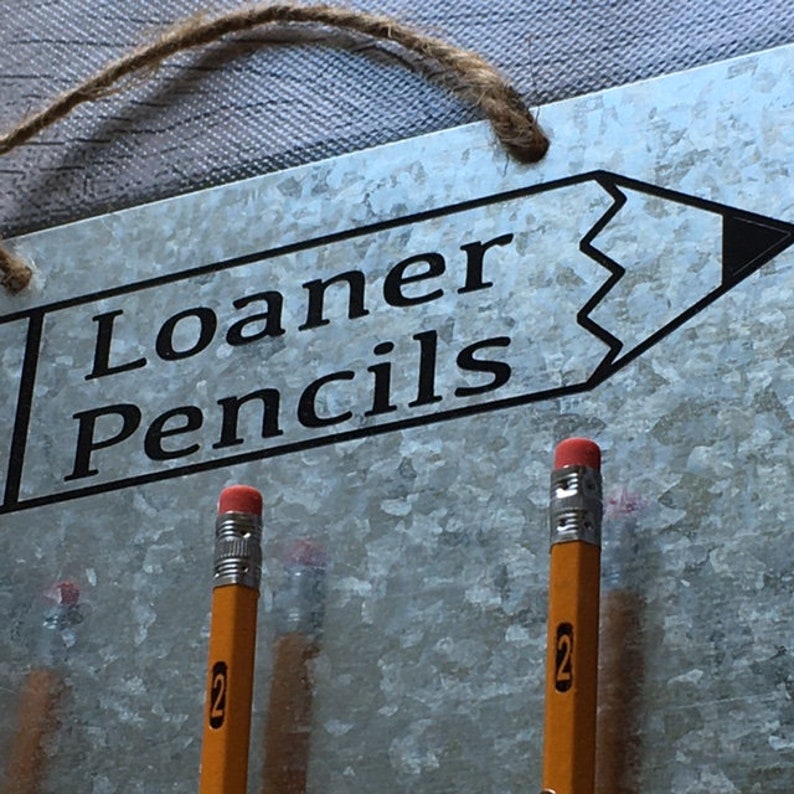 Loaner Pencil Sign Pencil Rental Magnetic Board Teacher - Etsy