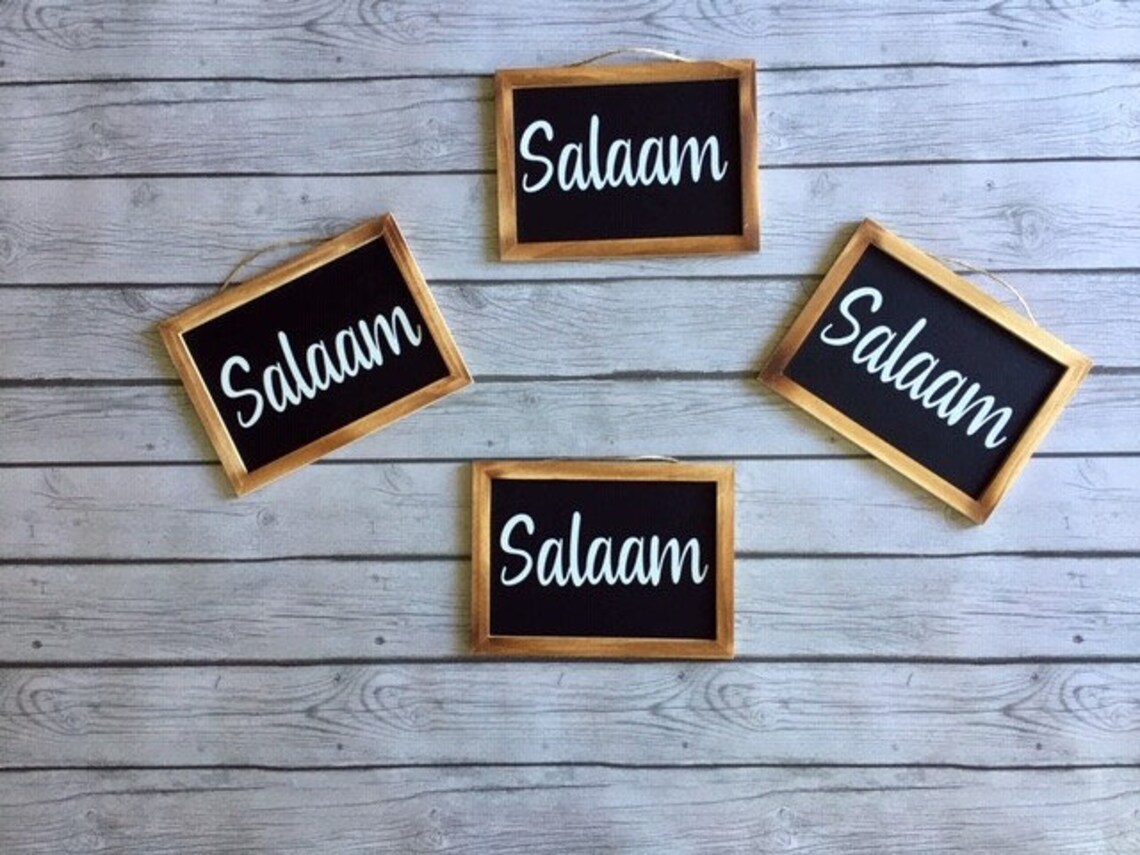 Salaam Sign, Salaam Decor, Islamic Door Decor, Islamic Decor, Islamic ...