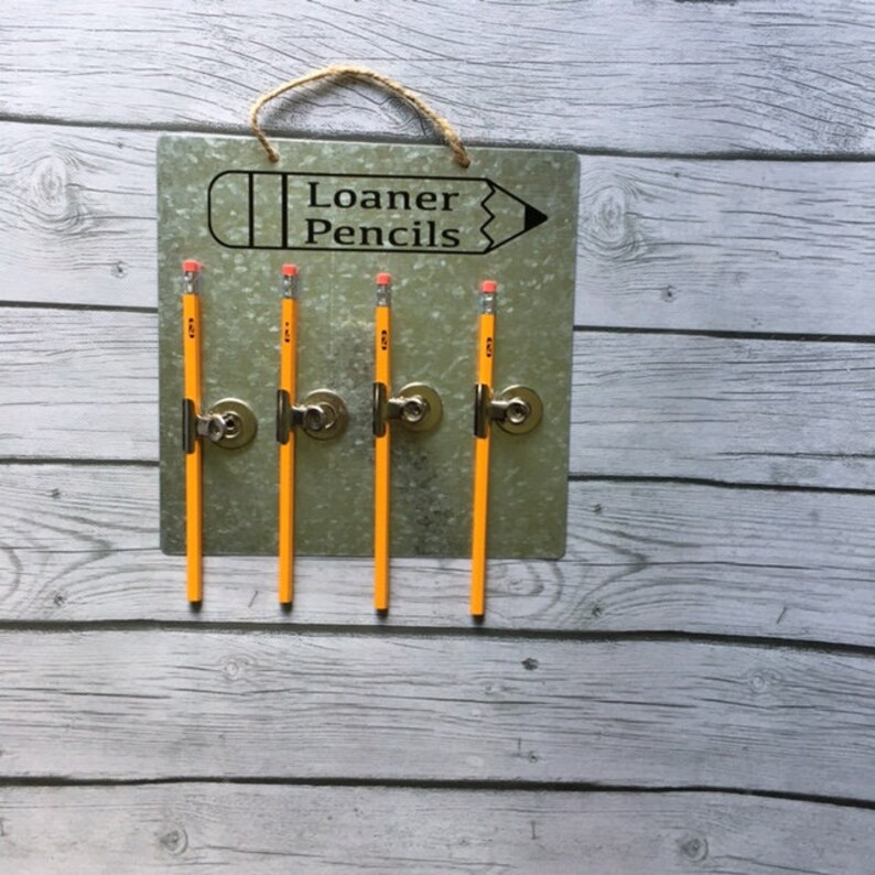 Loaner Pencil Sign Pencil Rental Magnetic Board Teacher - Etsy