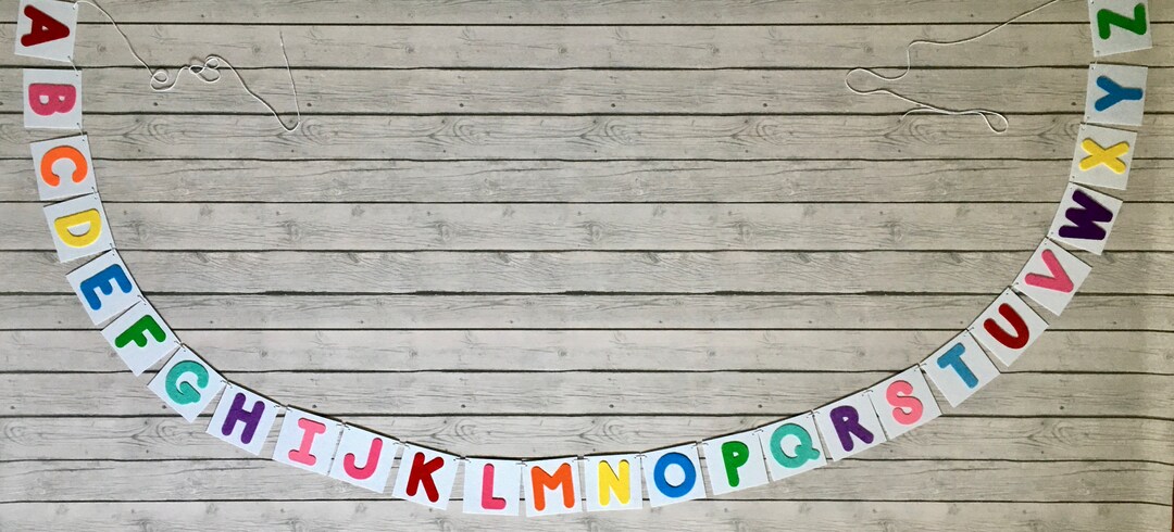 Felt Alphabet Banner, Classroom Decor, Educational Garland - Etsy