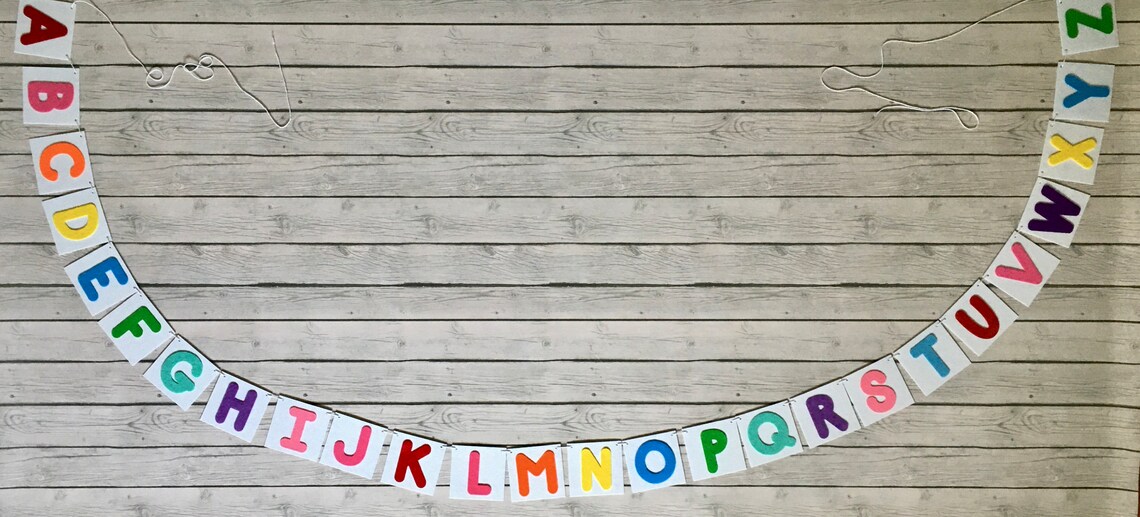 ABC Banner, Alphabet Banner, Pre-k Classroom, Pre-k Teacher, Pre-k ...