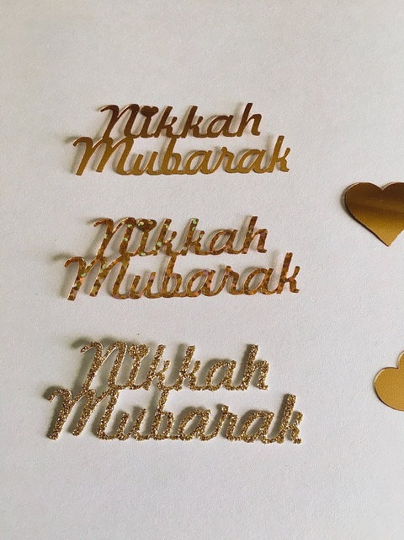 Nikkah, Nikah Confetti, Nikah, Islamic Wedding Decorations, Islamic ...