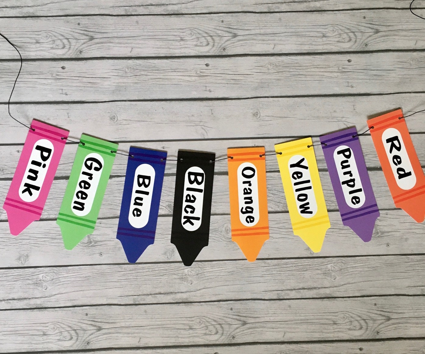 Welcome Crayon Sign, Crayon Banner, Crayon Colors Banner, Teacher ...
