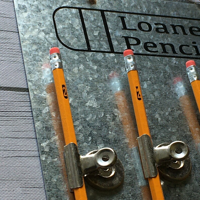 Loaner Pencil Sign Pencil Rental Magnetic Board Teacher - Etsy