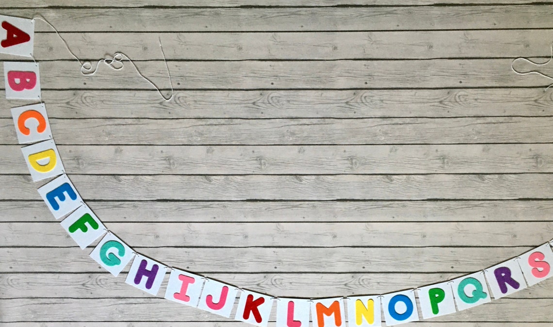 Felt Alphabet Banner, Classroom Decor, Educational Garland - Etsy