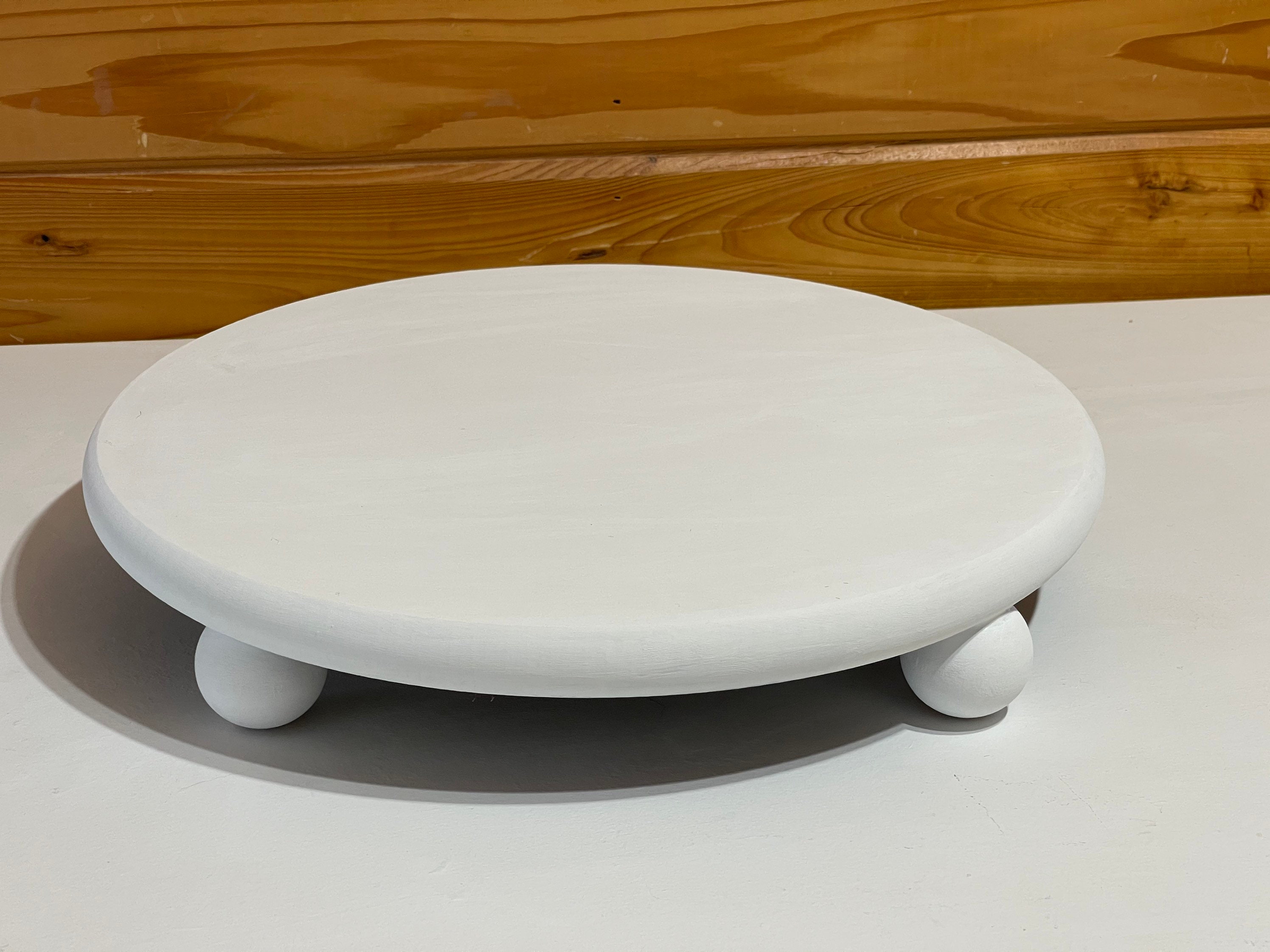 Farmhouse Round Pedestal Wood Riser Kitchen Decor Wood | Etsy