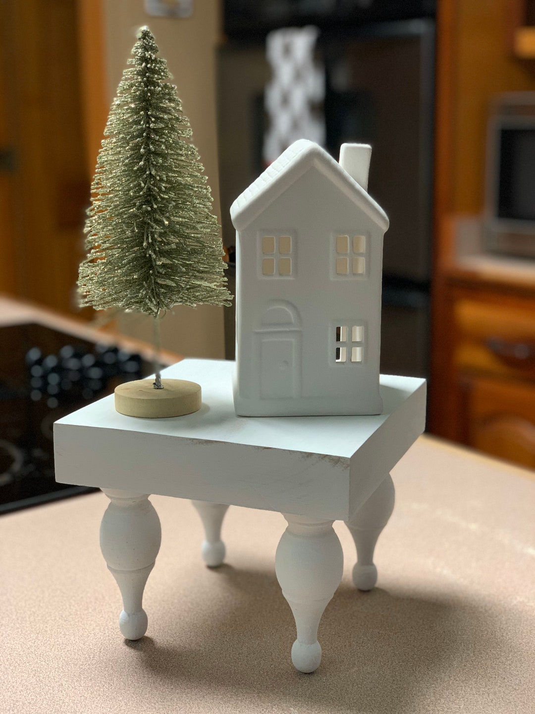 Farmhouse Riser• Riser• Wood Riser• Kitchen Riser• White Wood Riser ...