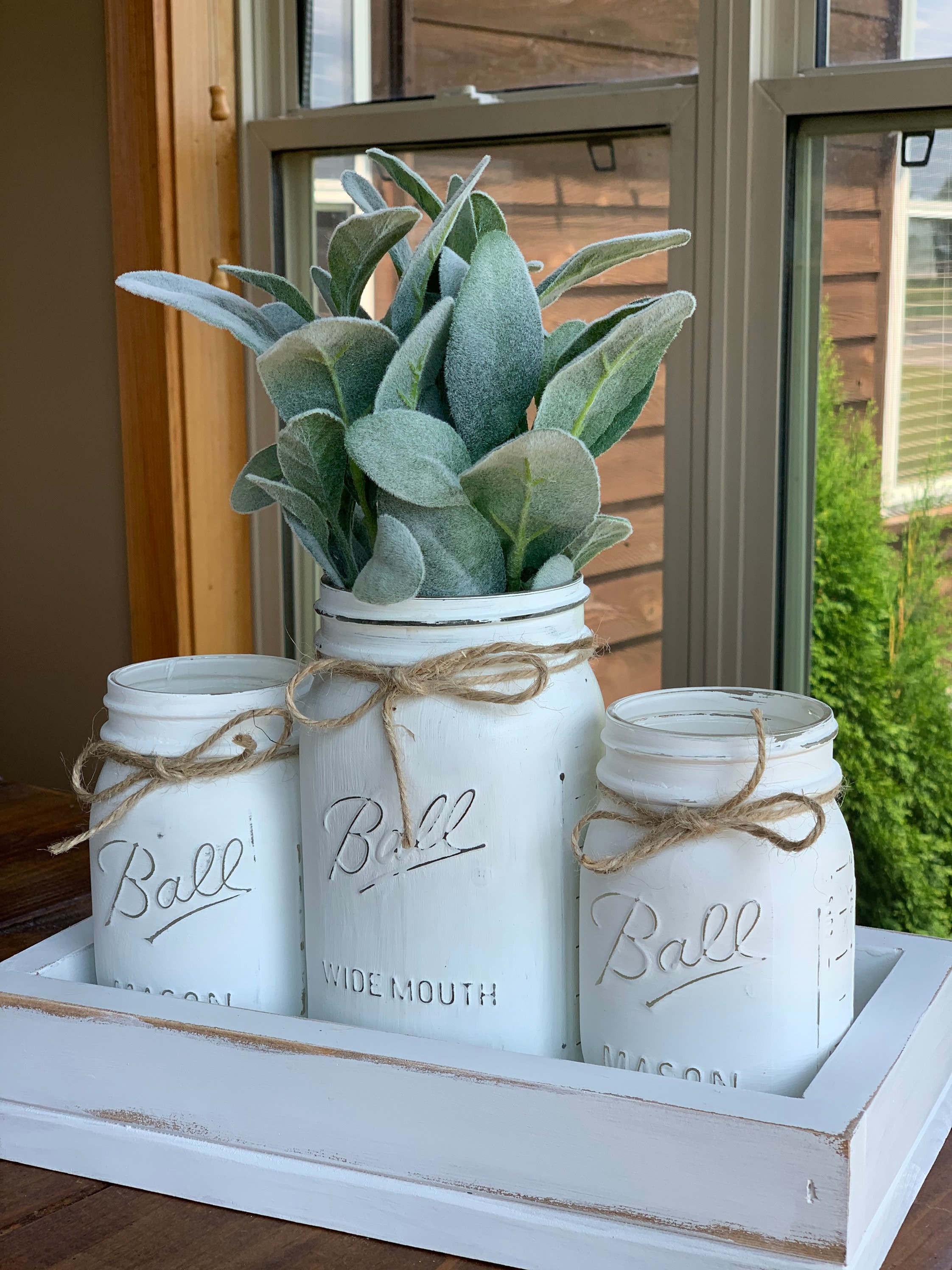 Farmhouse Desk Set Farmhouse Mason Set Farmhouse Caddy With | Etsy