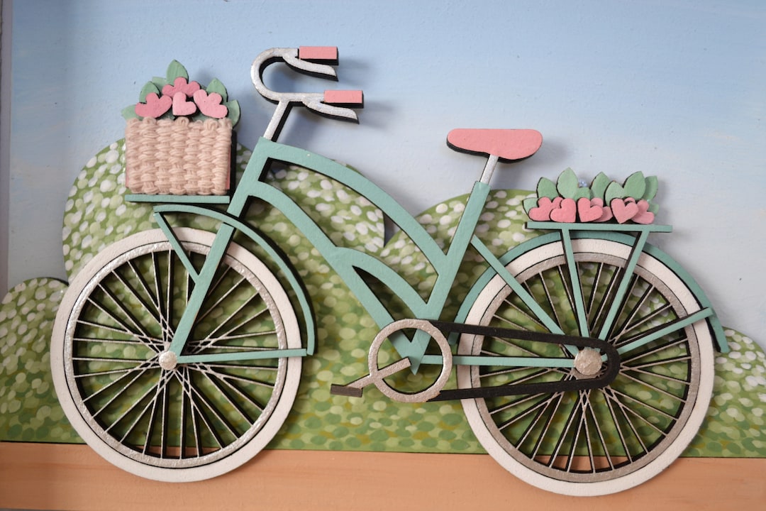 Miniature Bike - Laser Cut PDF & SVG Plans - Bicycle Charm - Small Bike ...
